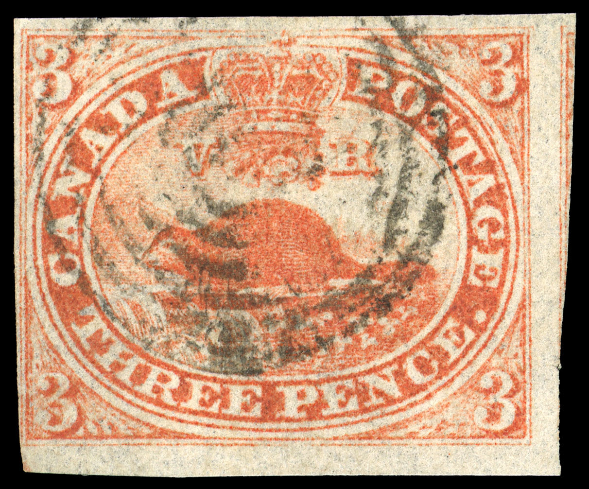 Buy Canada #1 - Beaver (1851) 3d - Laid paper | Arpin Philately