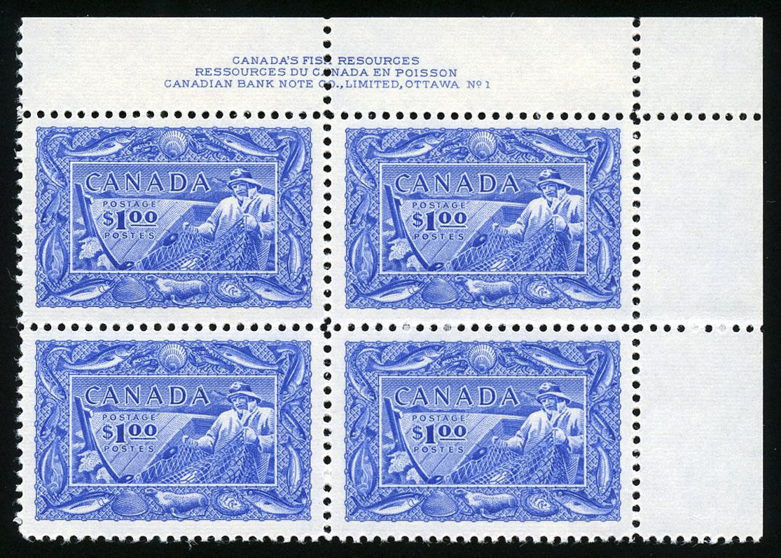 Buy Canada #302 - Fisherman (1951) $1 | Arpin Philately