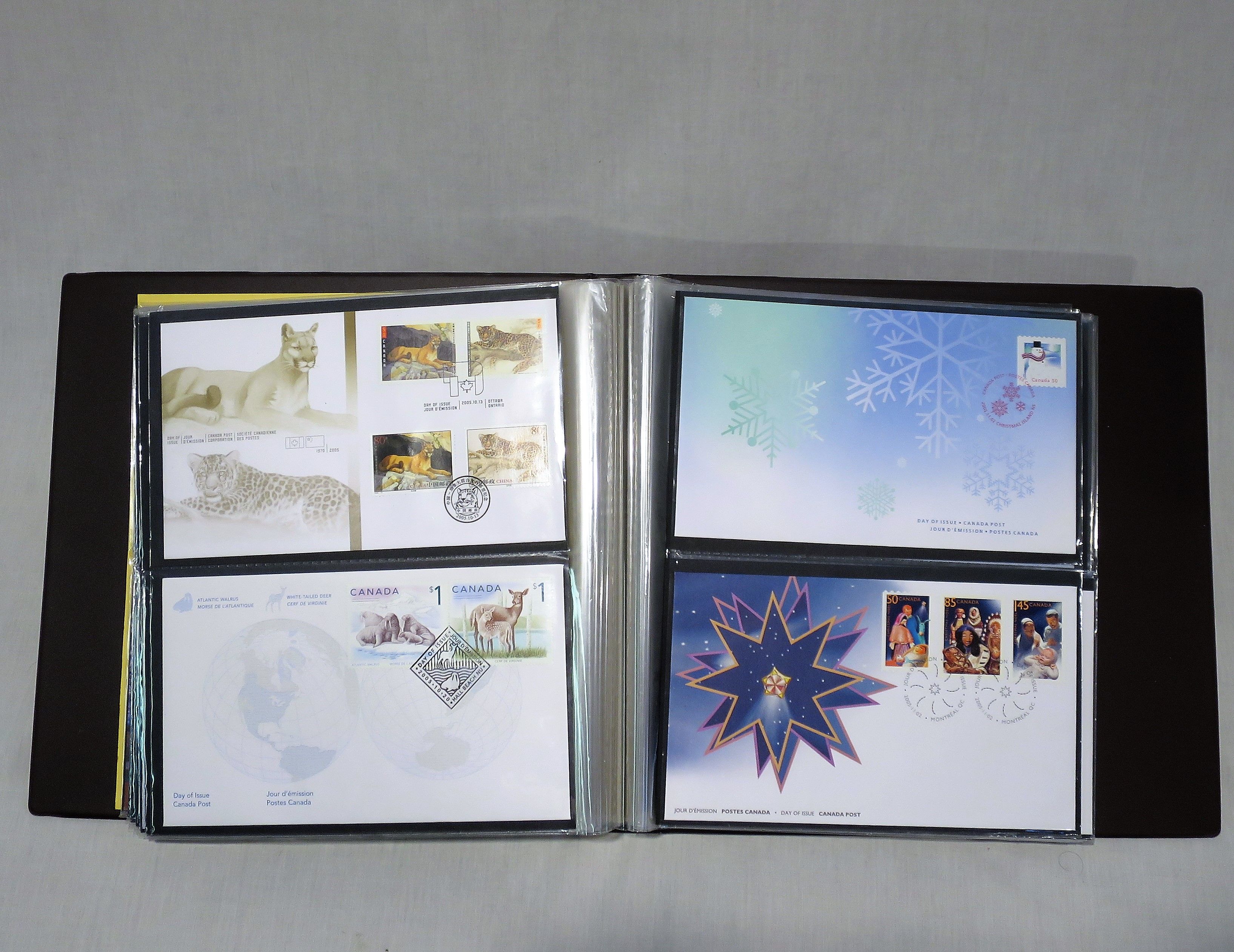 Buy Unisafe FDC album with 95 different Official Canada Post First Day ...