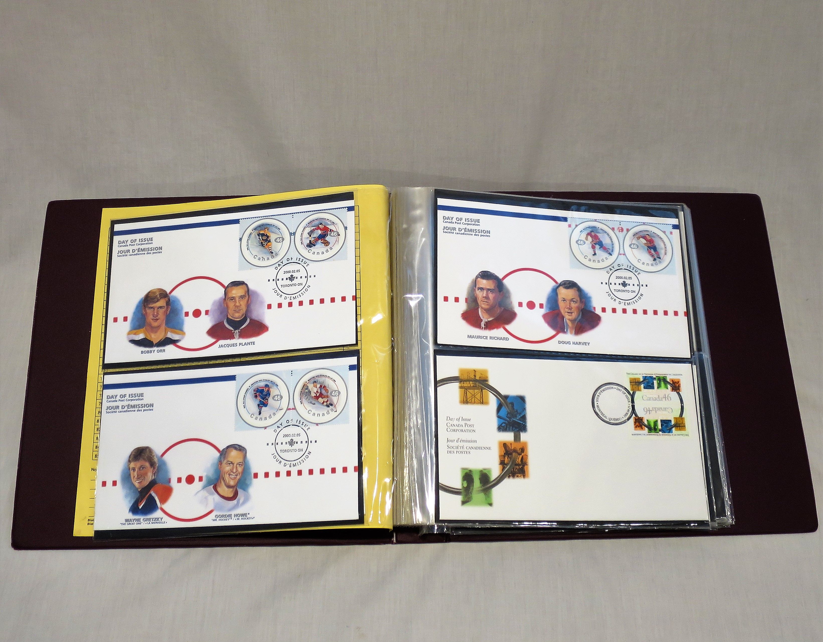 Buy Unisafe FDC album with 27 different Official Canada Post First Day ...