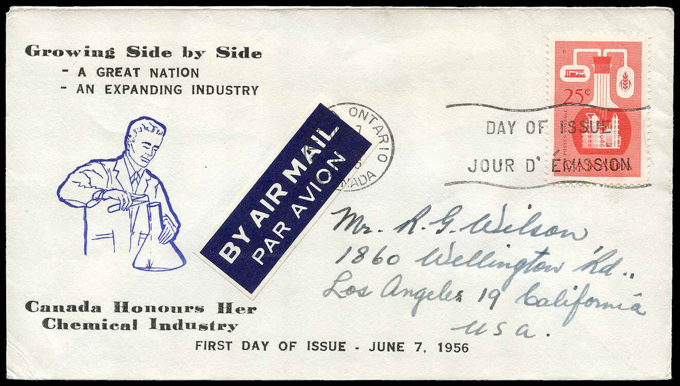 Buy Canada #363 - Chemical Industry (1956) 25¢ | Arpin Philately
