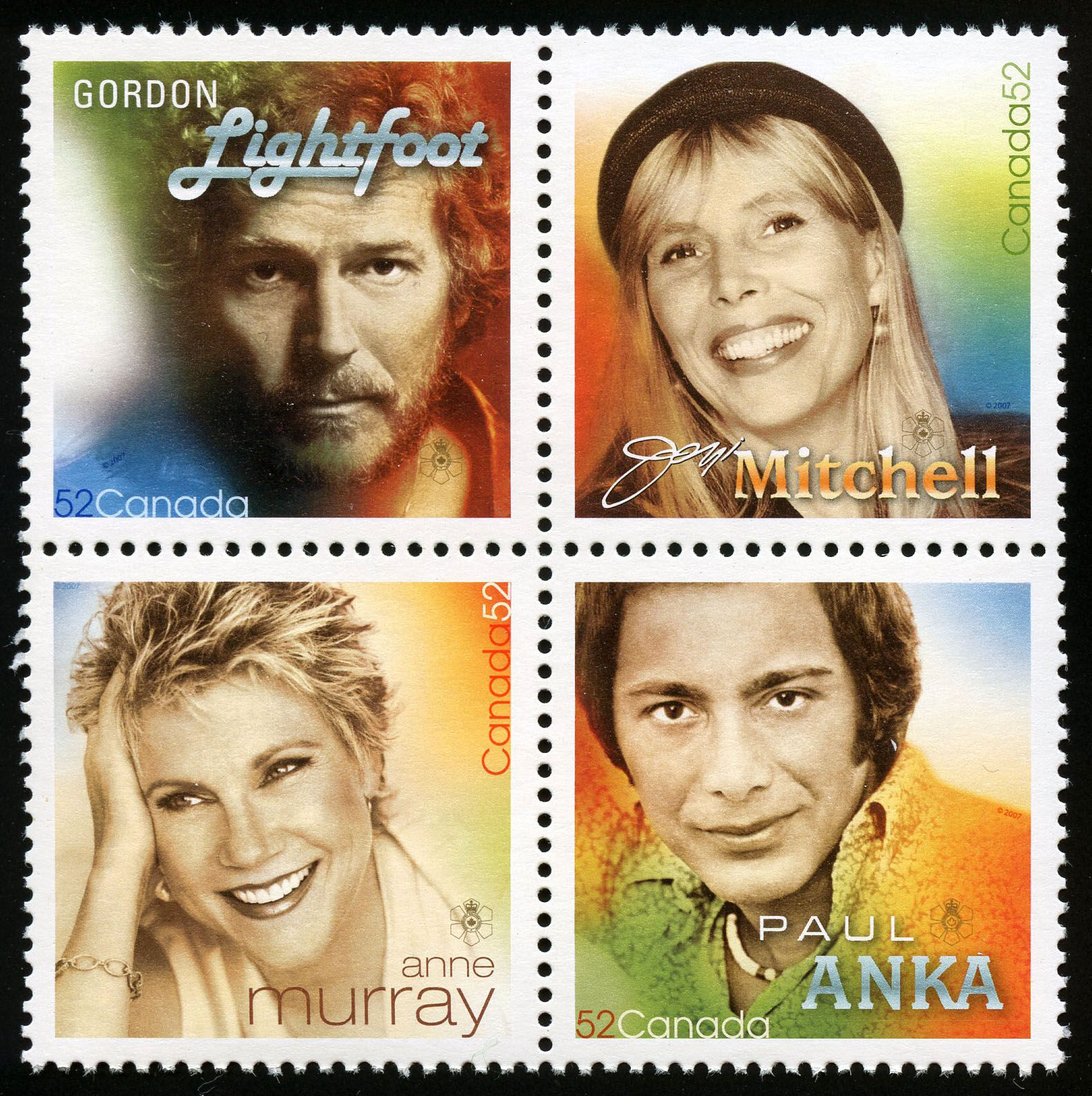 Buy Canada #2221 - Canadian Recording Artists (2007) 4 x 52 ... Buy Canada #2221 - Canadian Recording Artists (2007) 4 x 52 ...