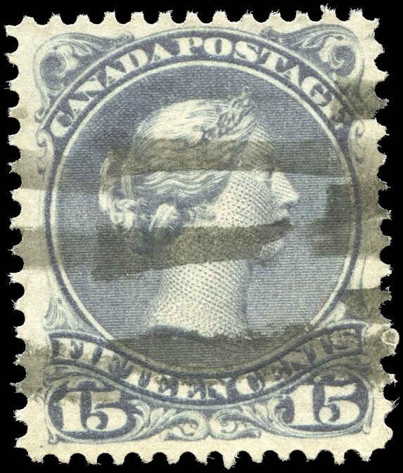 Buy Canada #30c - Queen Victoria (1868) 15¢ - Deep Violet - Very thick ...