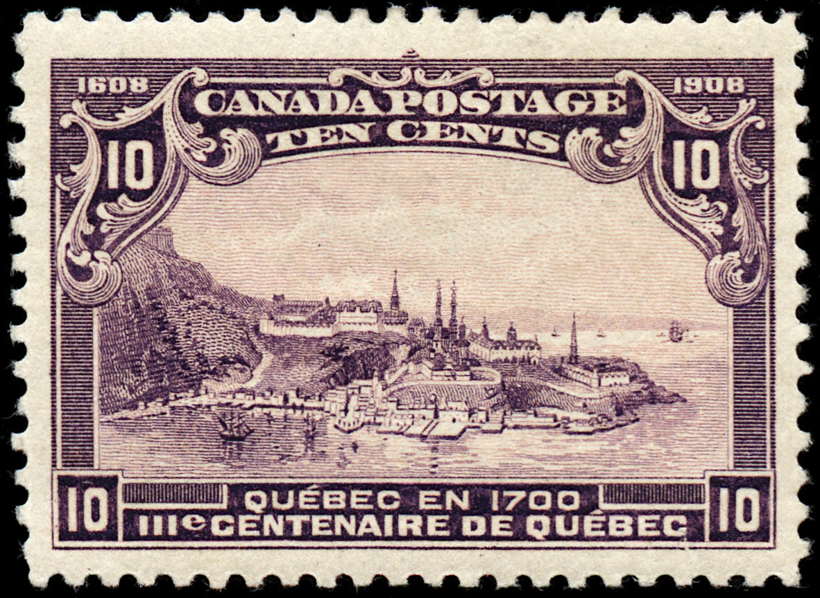 Buy Canada #101 - Quebec in 1700 (1908) 10¢ | Arpin Philately