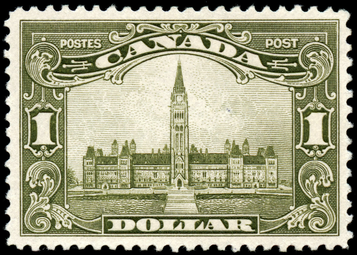 Buy Canada #159 - Parliament Building (1929) $1 - Olive Green | Arpin ...