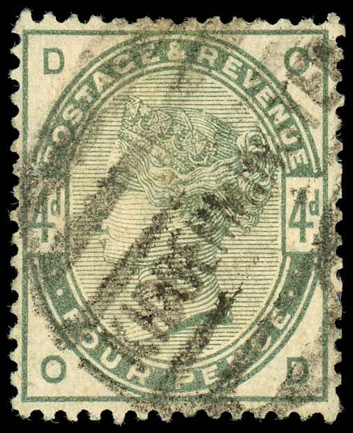 Buy Great Britain #103 - Queen Victoria (1884) 4 pence - Watermark 30 ...