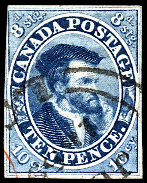 Buy Canada #7 - Jacques Cartier (1855) 10d | Arpin Philately