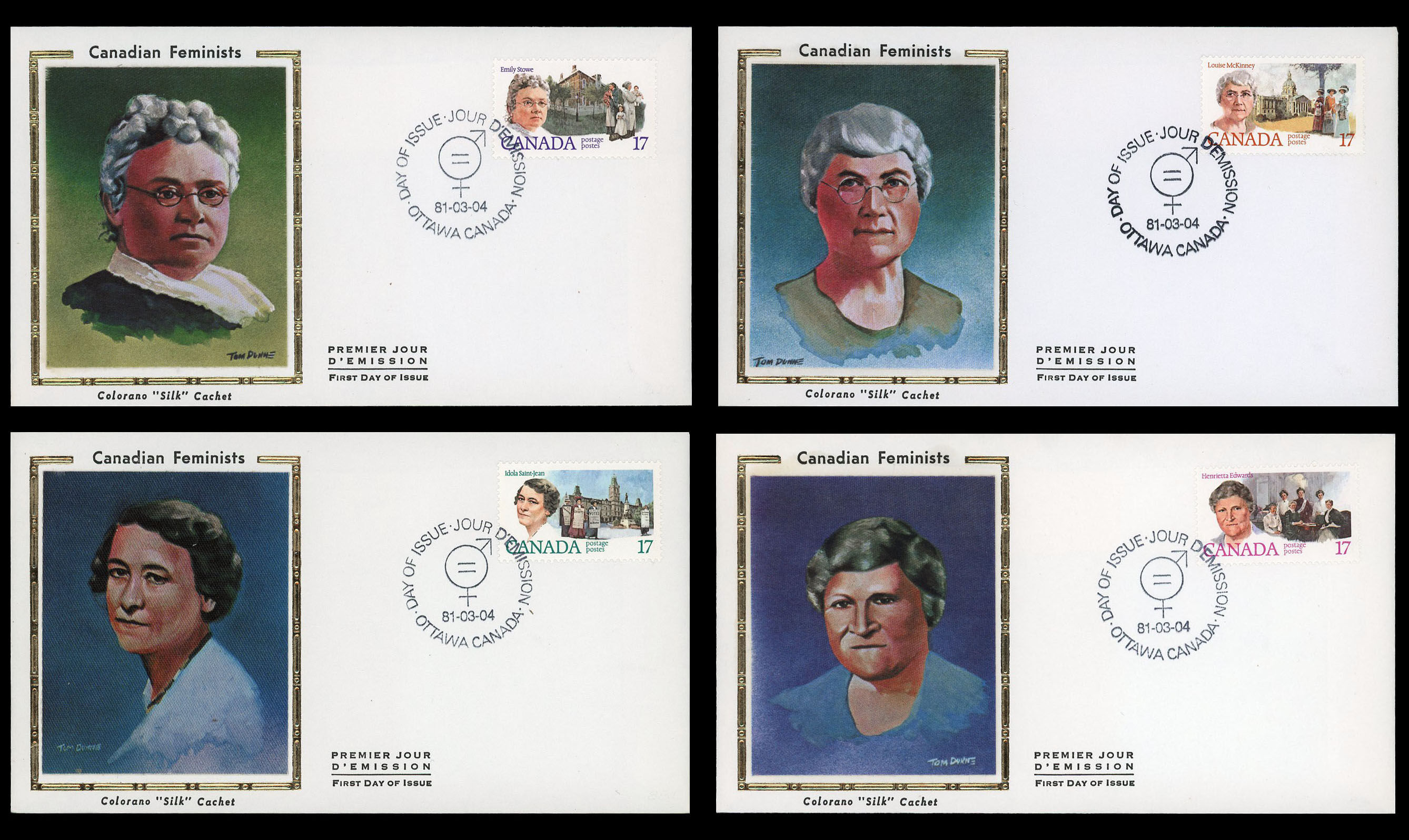 Buy Canada #879-82-FDC - Canadian Feminists (1981) - First Day Cover ...
